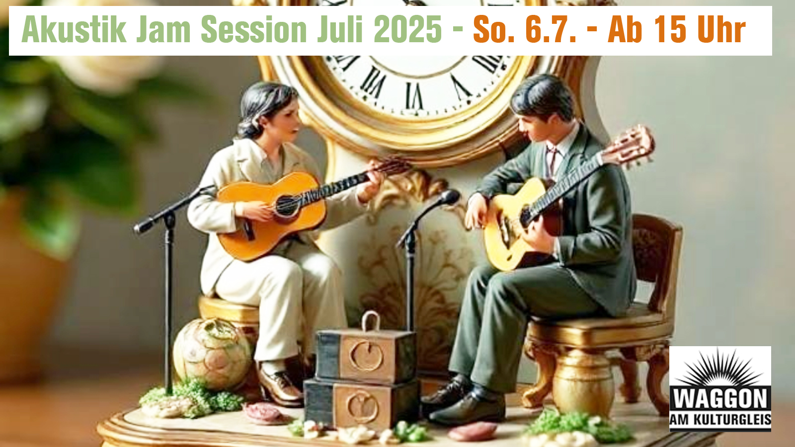Sonntag, 6.7.2025 - Akustik Jam Session Juli 2025 - Waggon Offenbach